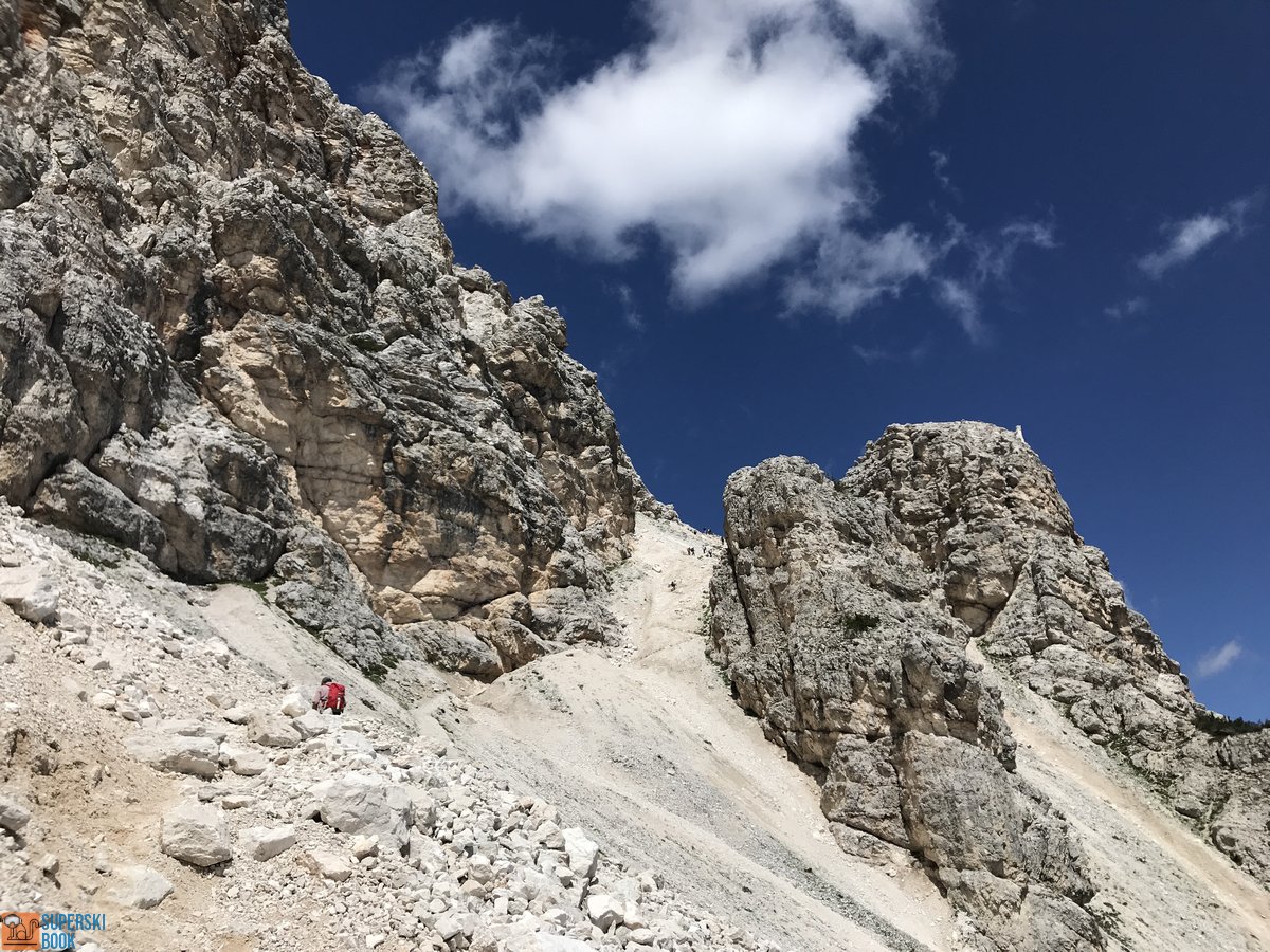 Giro del Pelmo per sentiero Flaibani e Forcella Val d'Arcia