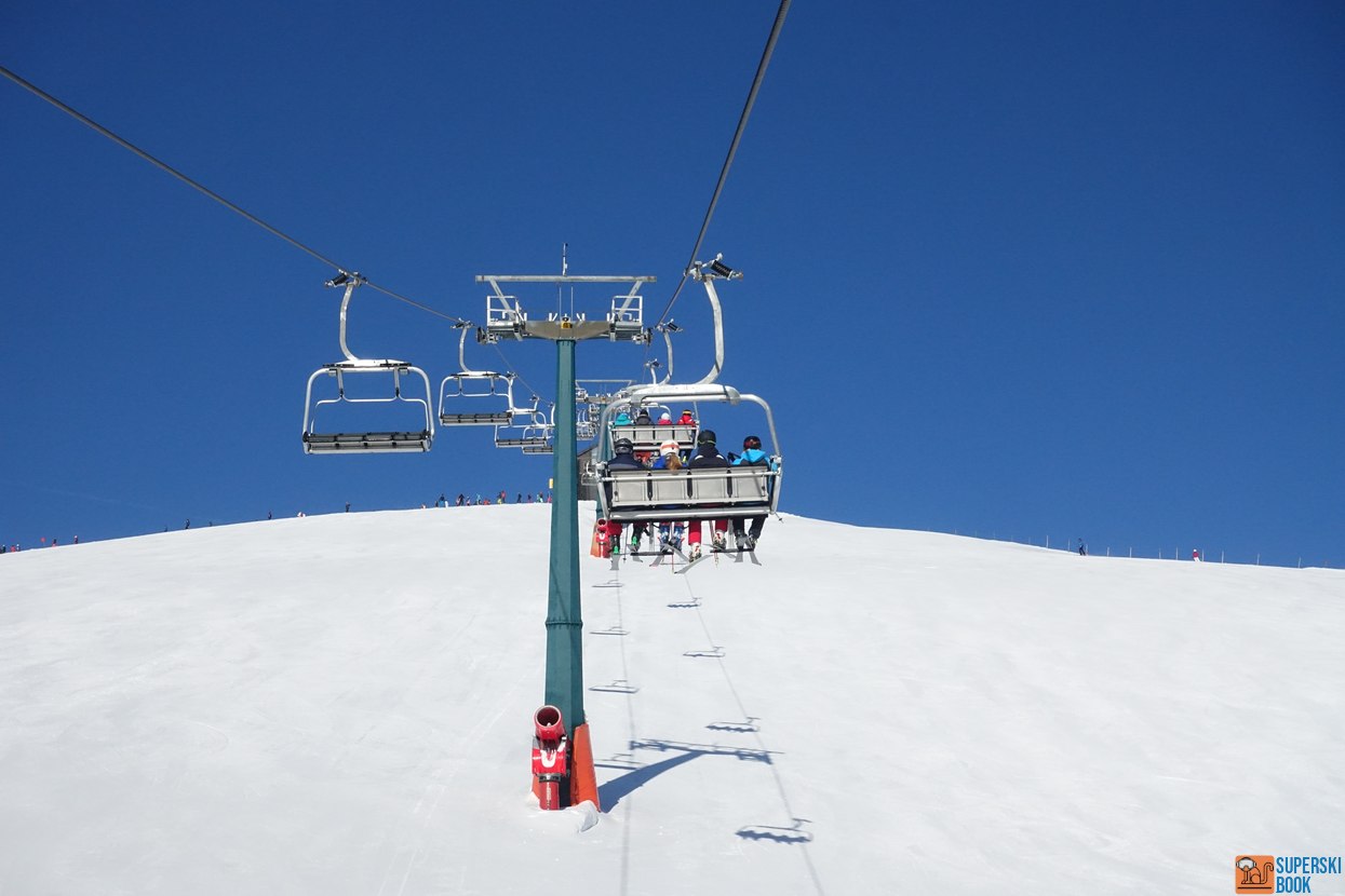 Seggiovia quadriposto Fermeda, l'impianto principale della skiarea ...