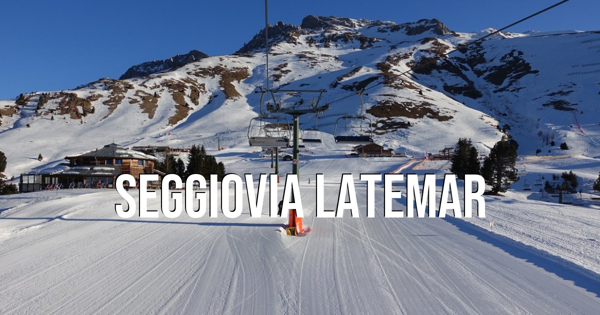 Seggiovia Latemar: impianto quadriposto di Pampeago in Val di Fiemme