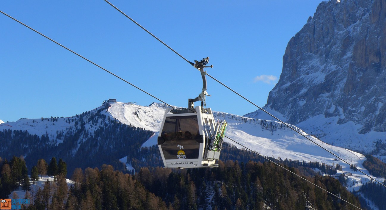 Cabinovia Col Raiser, impianto a 8 posti comodo e veloce della Val Gardena