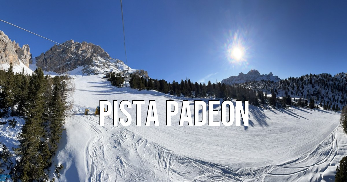 Pista Padeon: sciare nel cuore del Monte Cristallo di Cortina d'Ampezzo