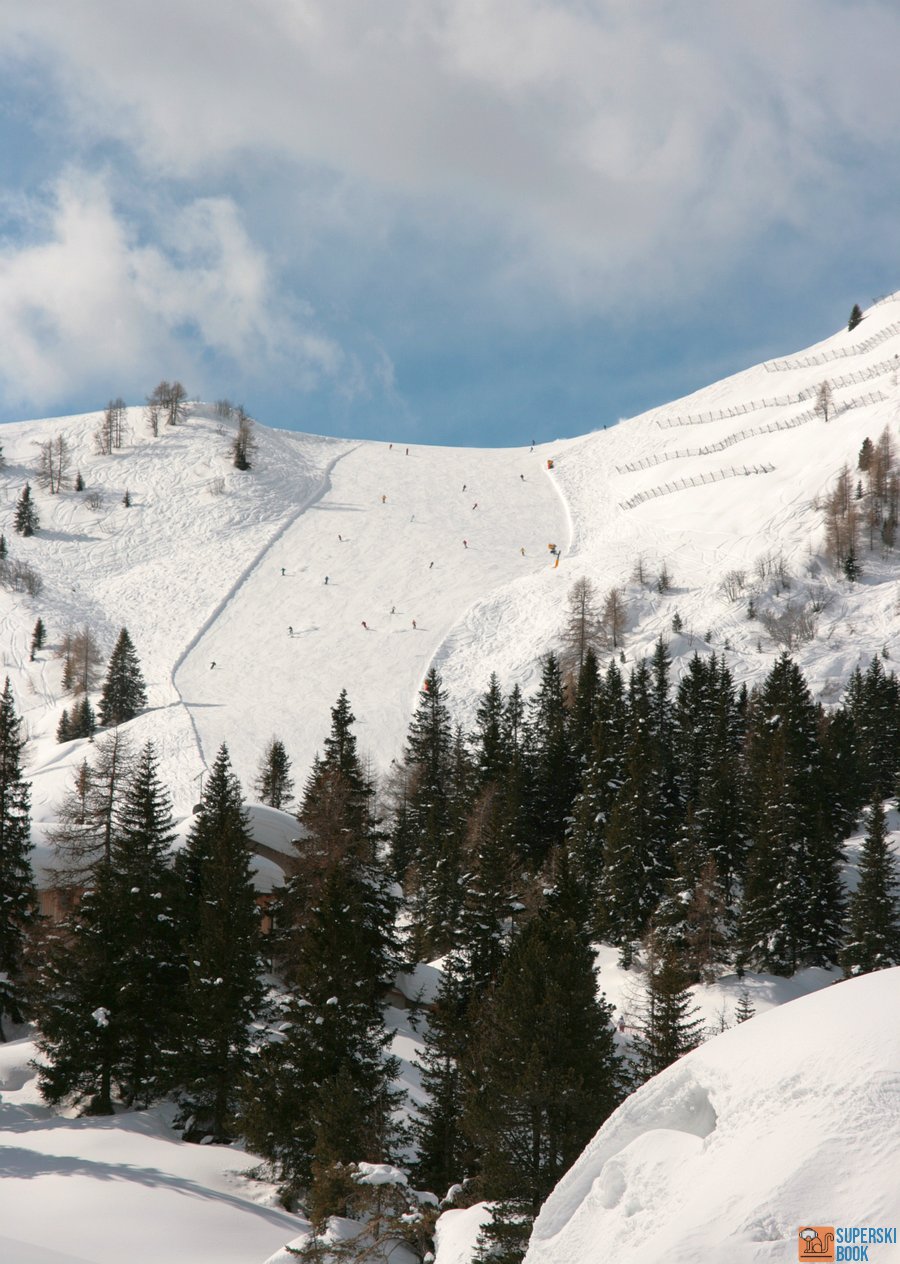 Pista Rossa Campolongo: bel tracciato nella skiarea del Passo ...